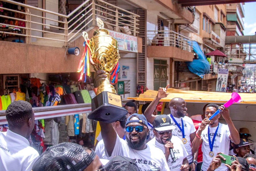SMACK old students 'ground' Kampala with open-top bus trophy parade