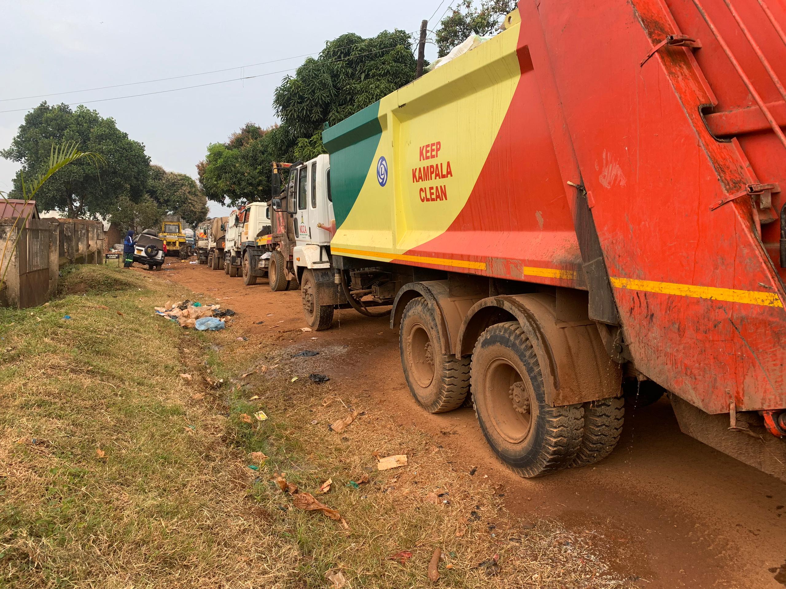 KCCA garbage trucks stopped in Entebbe after Kiteezi catastrophe