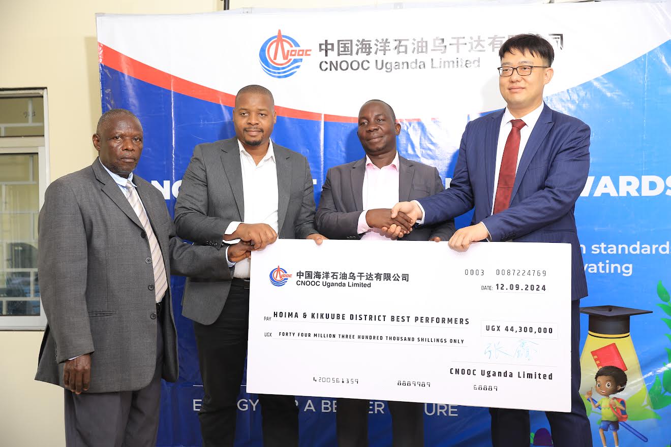 CNOOC awards Shs44m to best performing students in Bunyoro