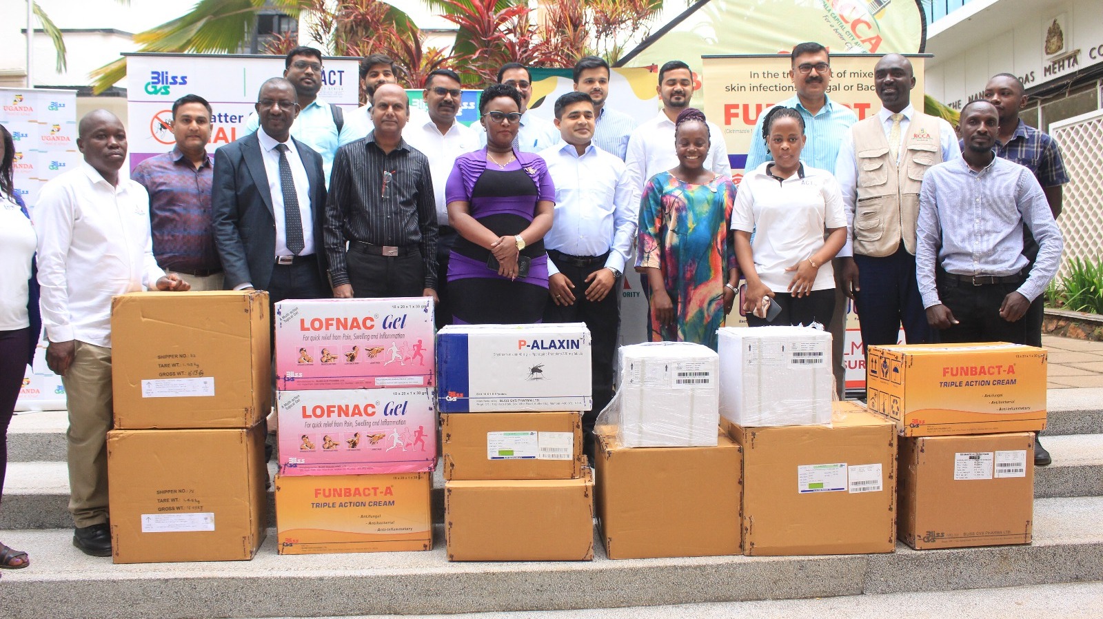 Bliss GVS Donates Medication to KCCA Clinics