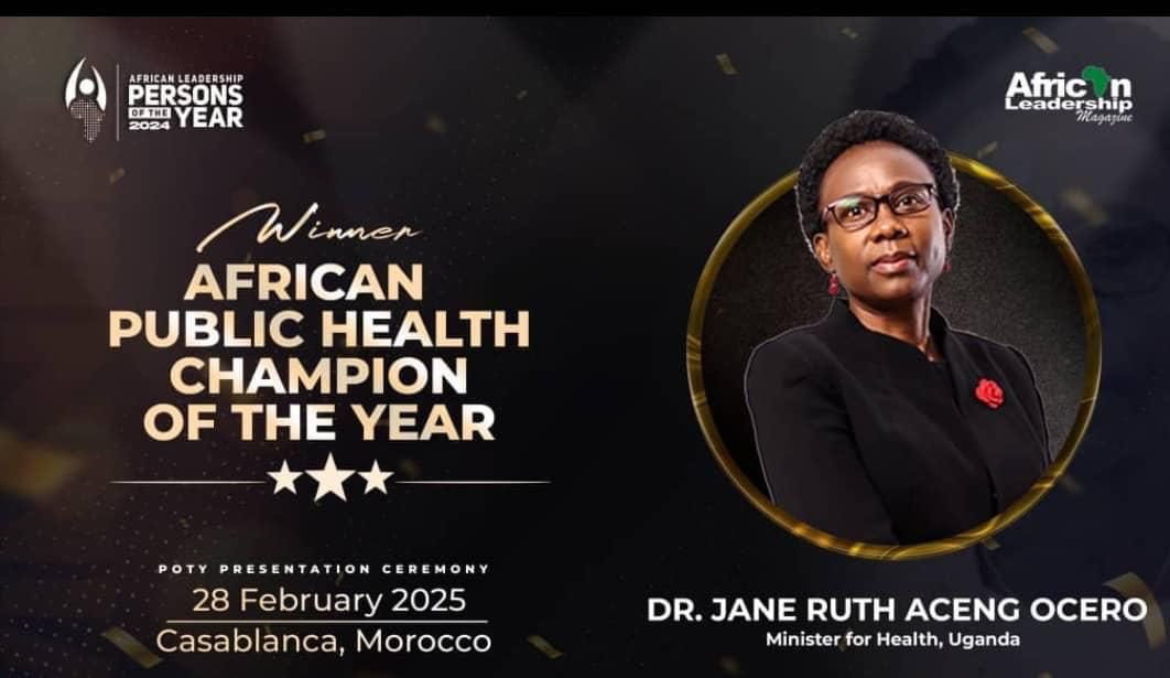 Dr Aceng named African Public Health Champion of the Year