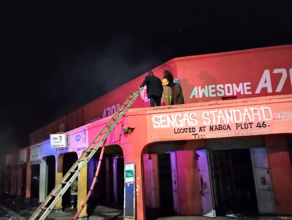 Fire Ravages Shops in Mbale City