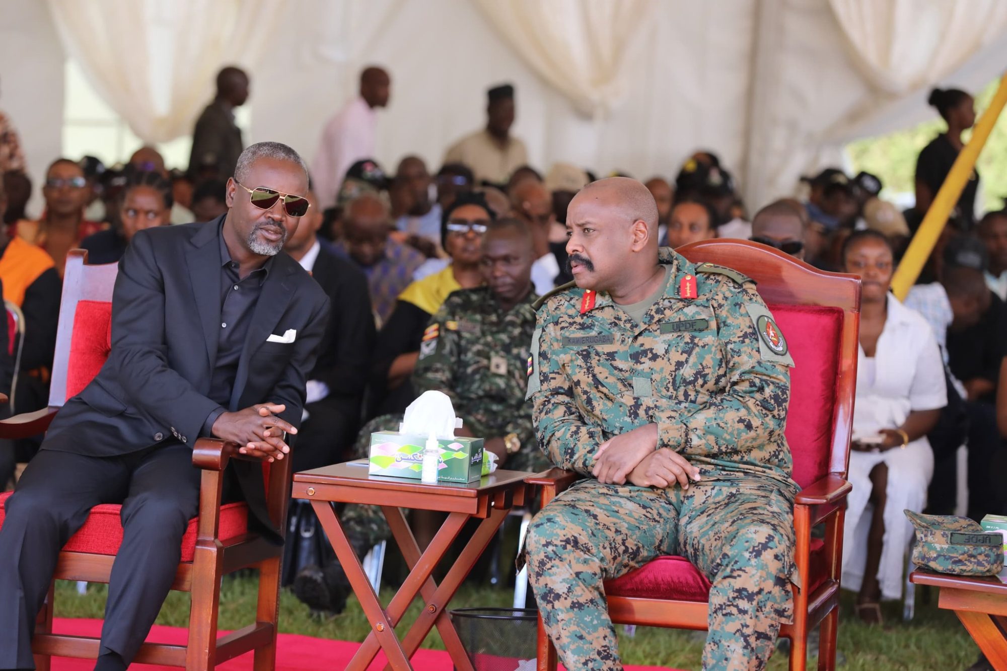 Muhoozi Mourns 'Brother and Patriot' Cedric Babu in Emotional Send-Off