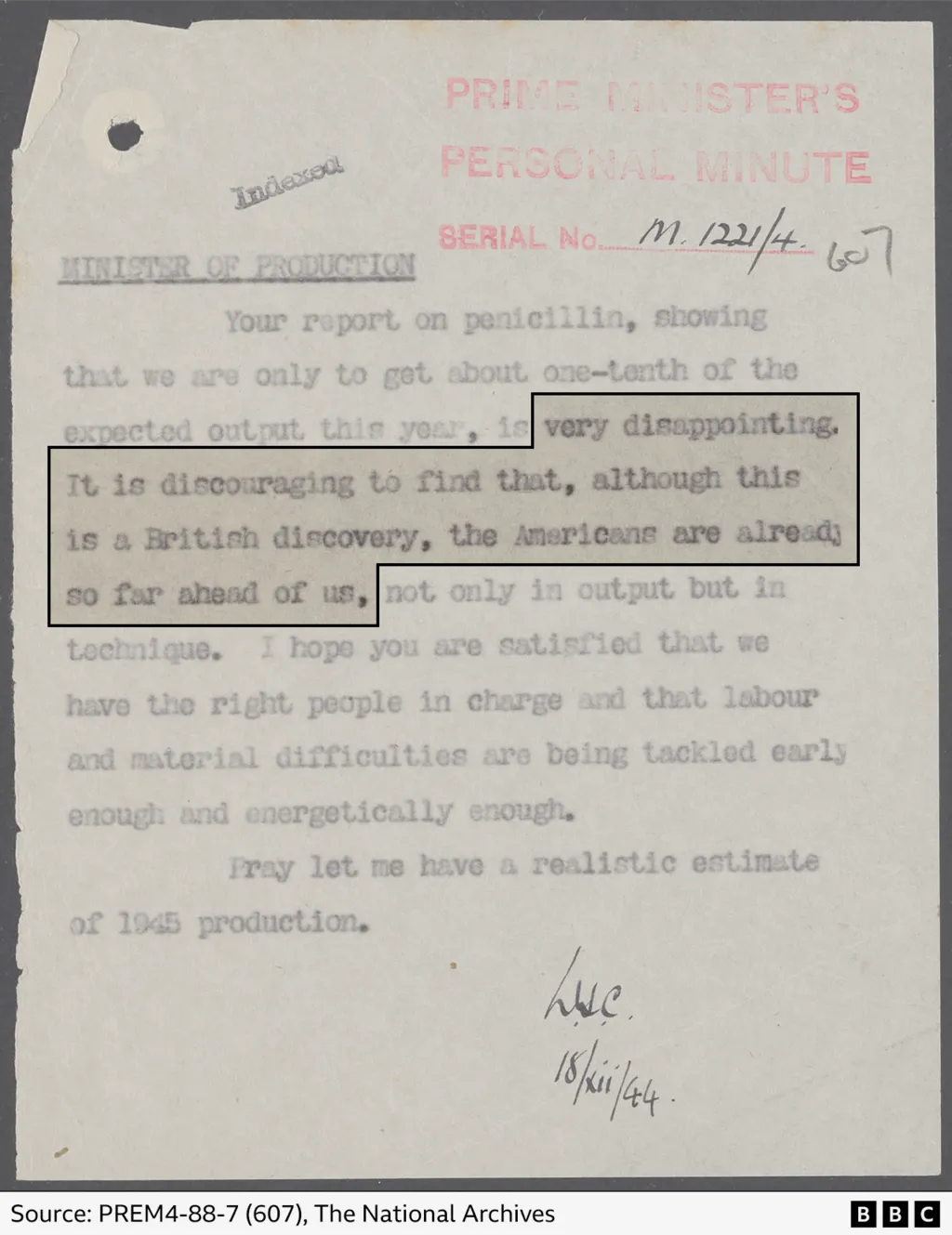 Handwritten notes reveal Churchill's penicillin concern ahead of D-Day