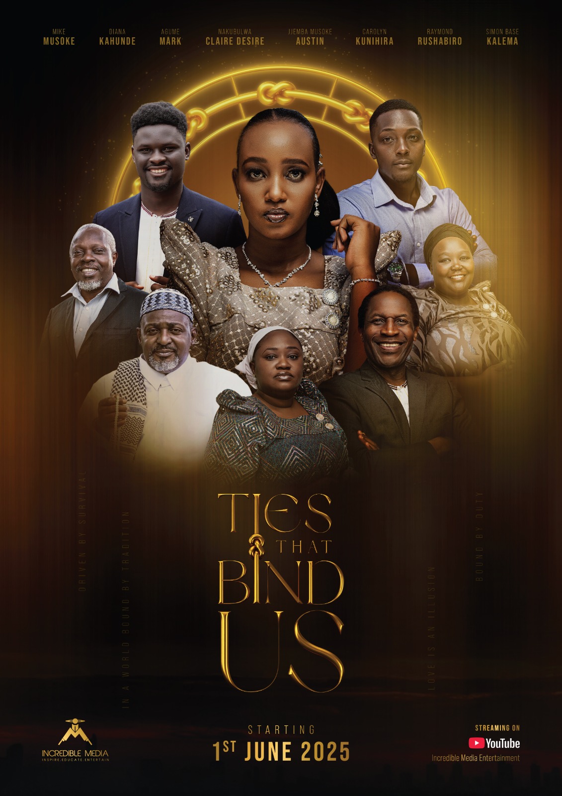 "Ties That Bind Us": Incredible Media Entertainment Unveils a Gripping New Ugandan Family Drama