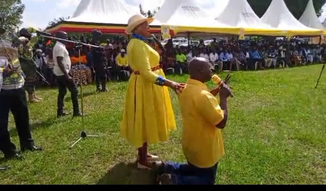 Speaker Among Gets MP Mugabi On His Knees for 'Neglecting Constituents'