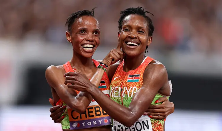 Chebet beats Kipyegon in 5000m to complete long-distance double
