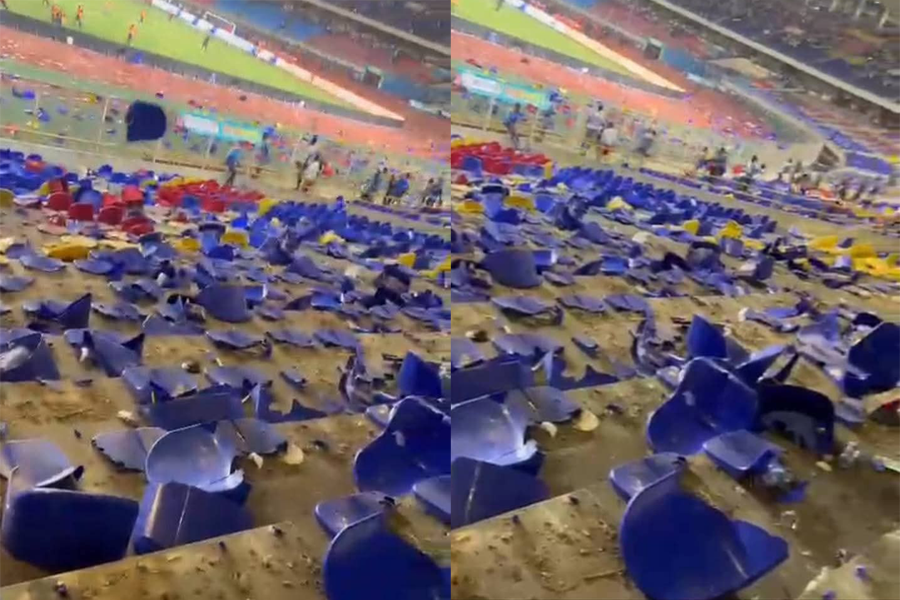 Frustrated DRC Fans Wreck Stadium After Dramatic Home Loss to Senegal