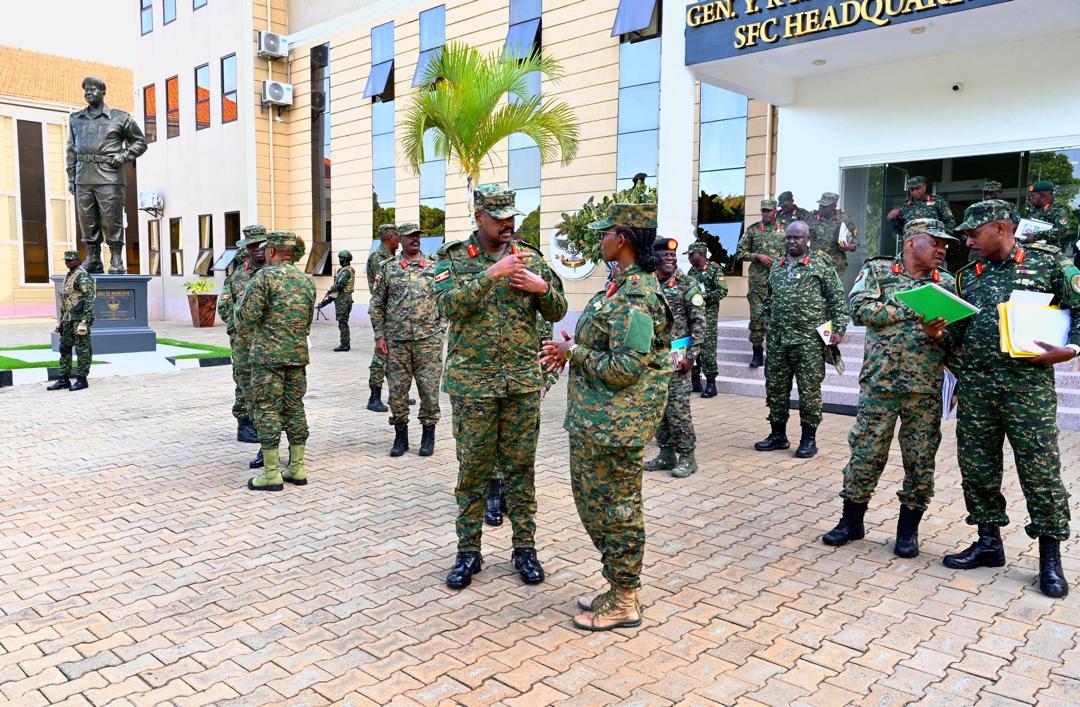 Muhoozi Holds High UPDF Joint Staff Committee Meeting in Entebbe