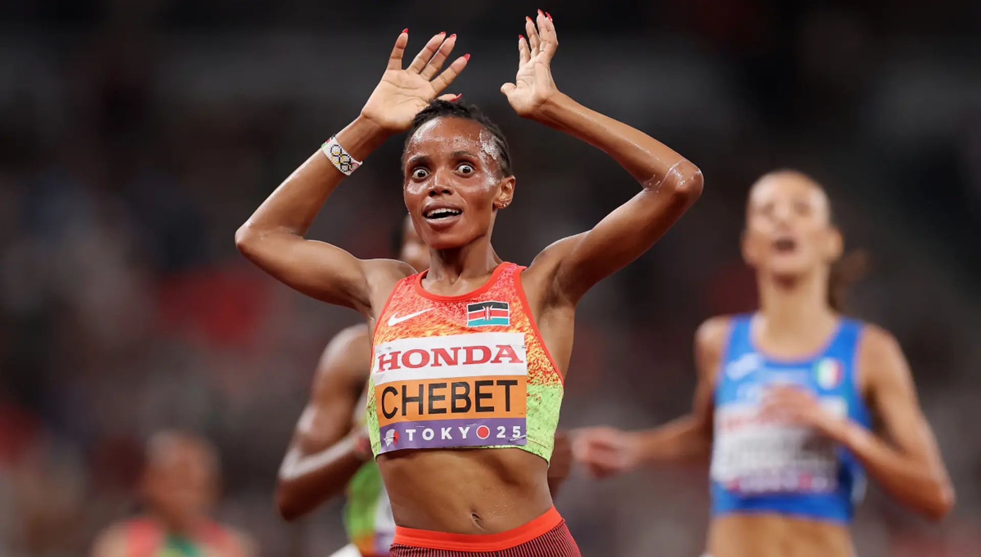 Chebet beats Kipyegon in 5000m to complete long-distance double