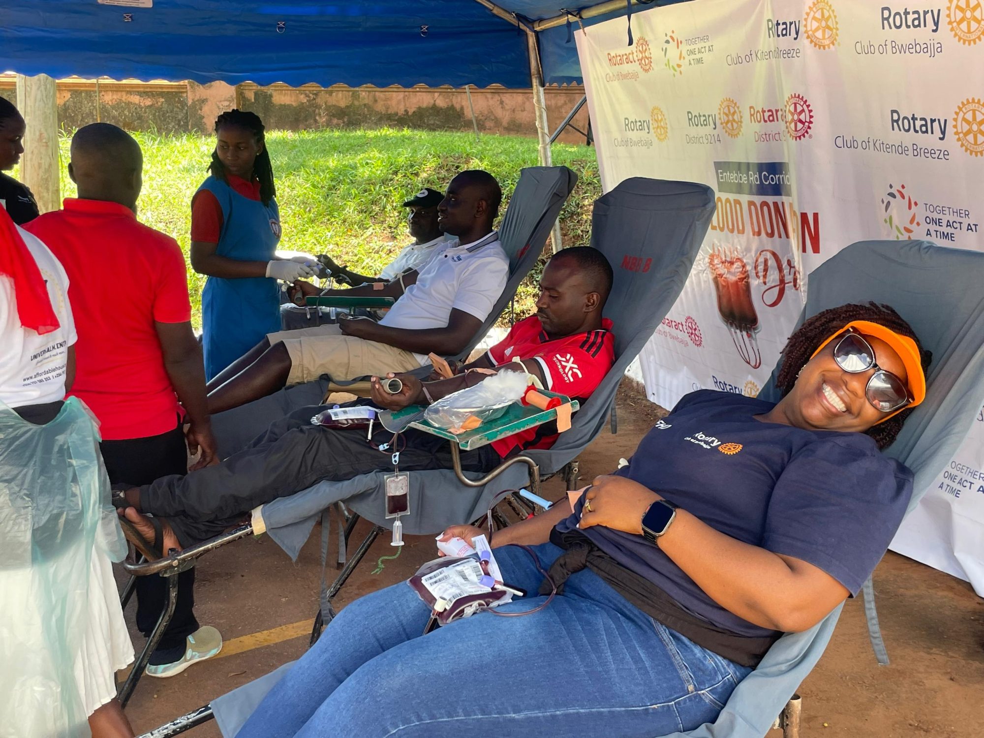 Rotary Medical Stars, Entebbe Corridor Rotary Lead Independence Blood ...
