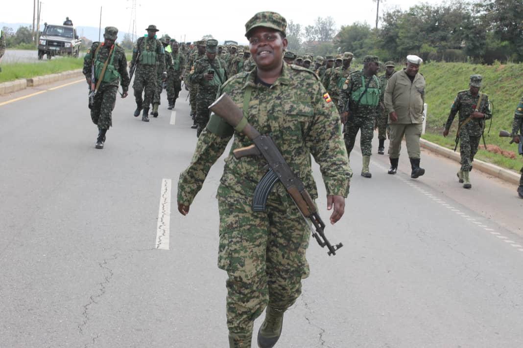 UPDF Second Infantry Division Holds Route March in Mbarara