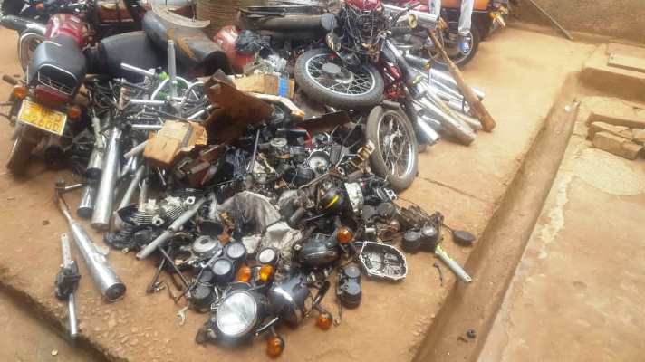 Police Raid Katwe Motorcycle Workshops Over Stolen Parts