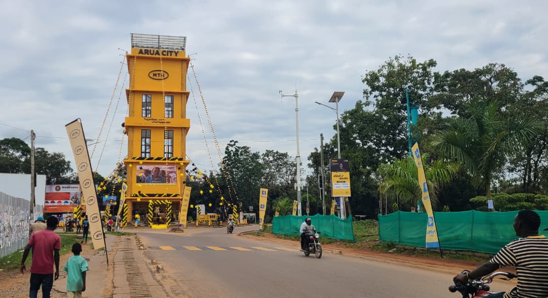 MTN Unveils Branded Arua Roundabout, Modernised Service Centre