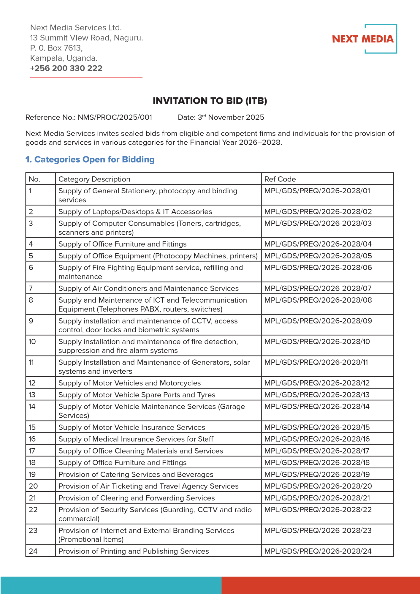 Over 50 Opportunities: Next Media Calls on Firms to Bid for Key Services