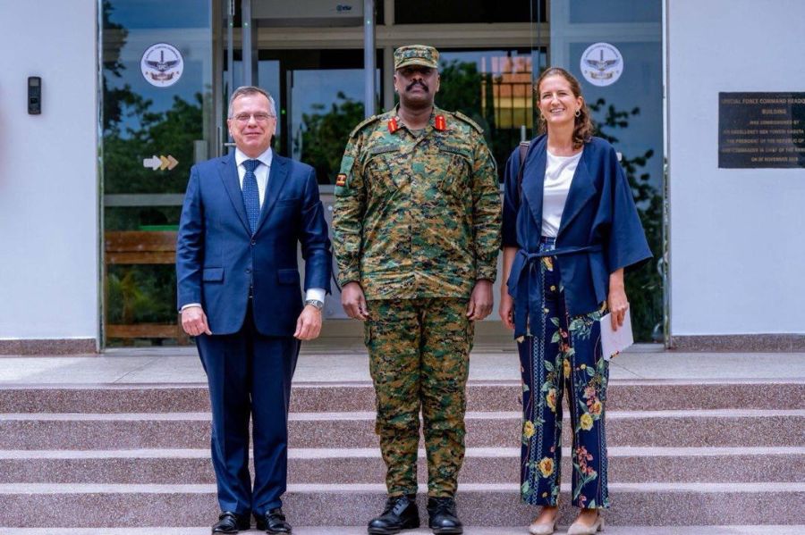 CDF Gen. Muhoozi Meets Belgian Ambassador to Strengthen Security ...