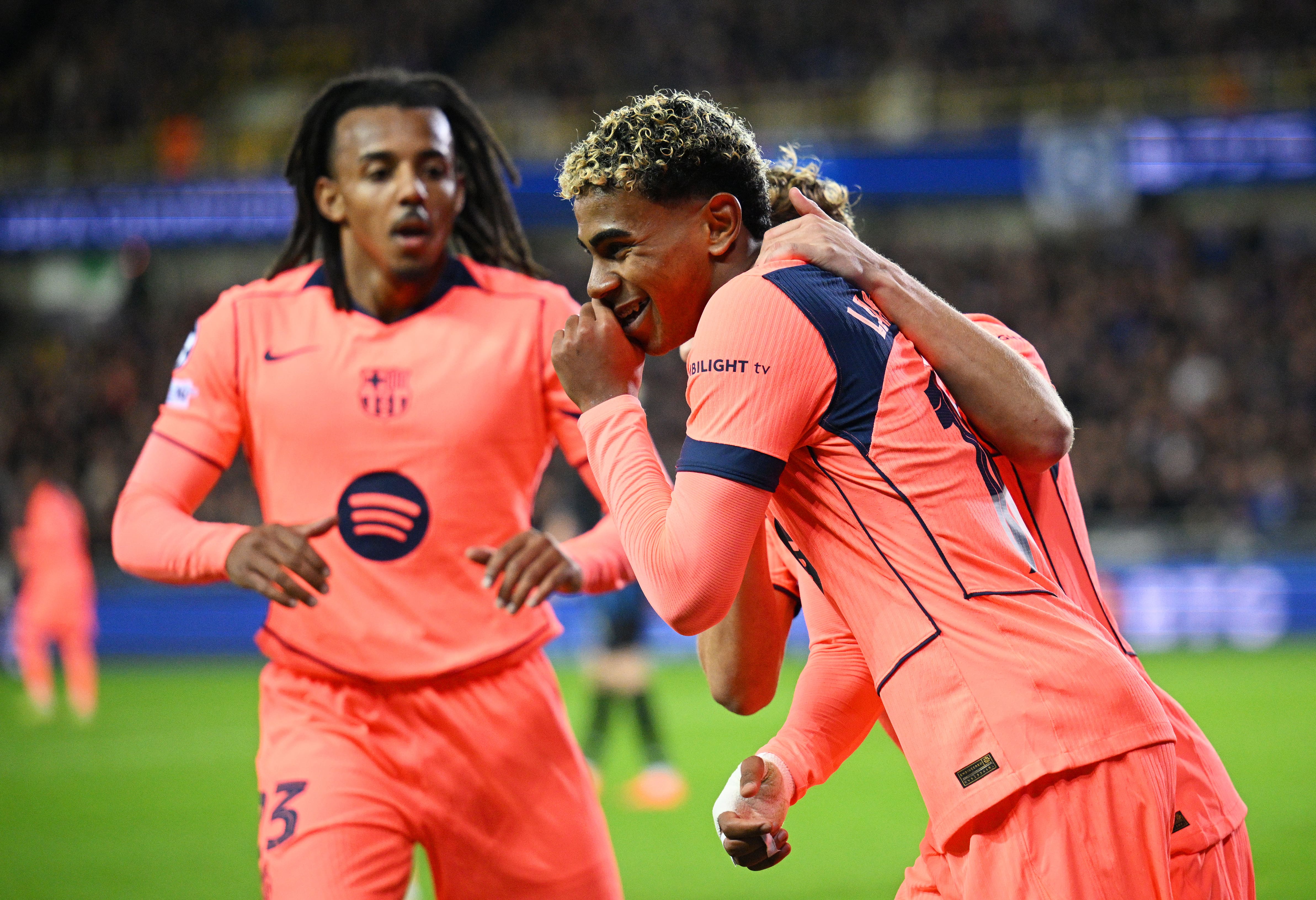 Yamal scores stunning goal as Barca draw thriller with Club Brugge