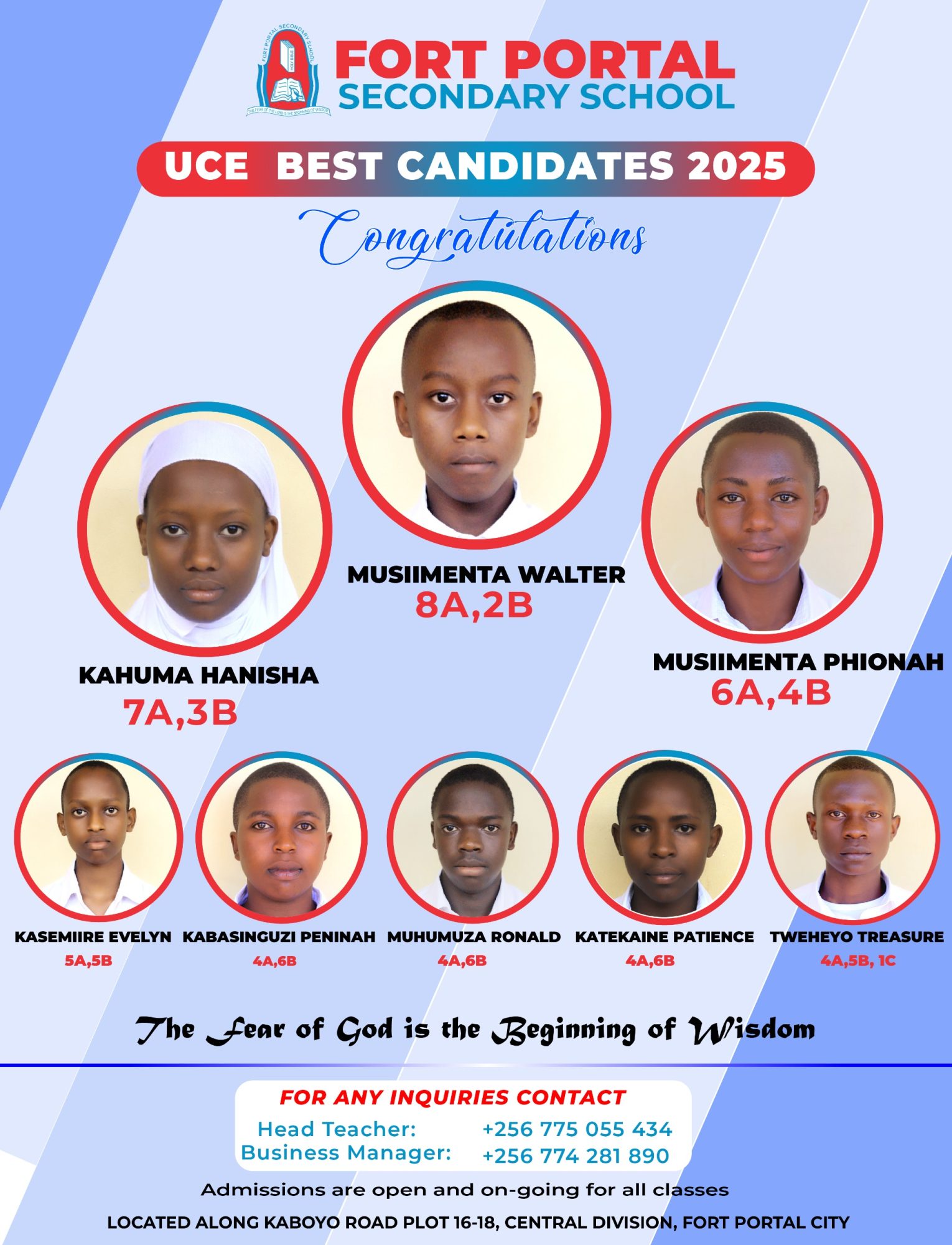 Fort Portal SS Celebrates Outstanding 2025 UCE Results