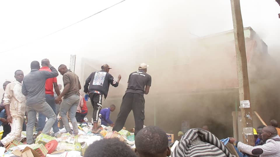 Fire Razes Wholesale Building at Kikollege Business Center in Kable ...