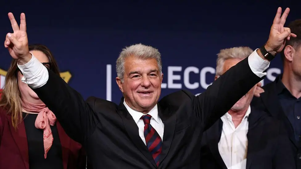 Laporta re-elected Barcelona president
