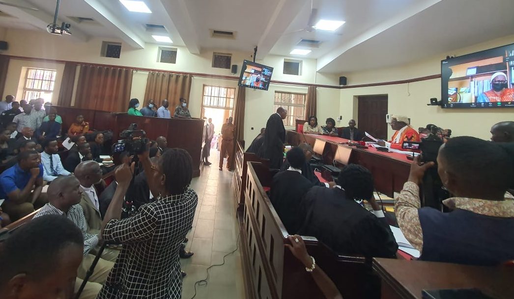Molly Katanga attends trial via video link