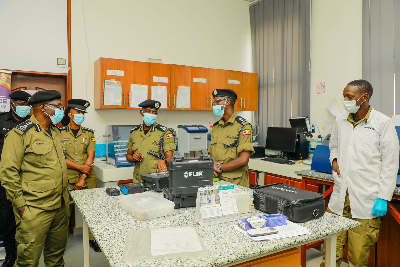 IGP Byakagaba meets officers from Forensics directorate