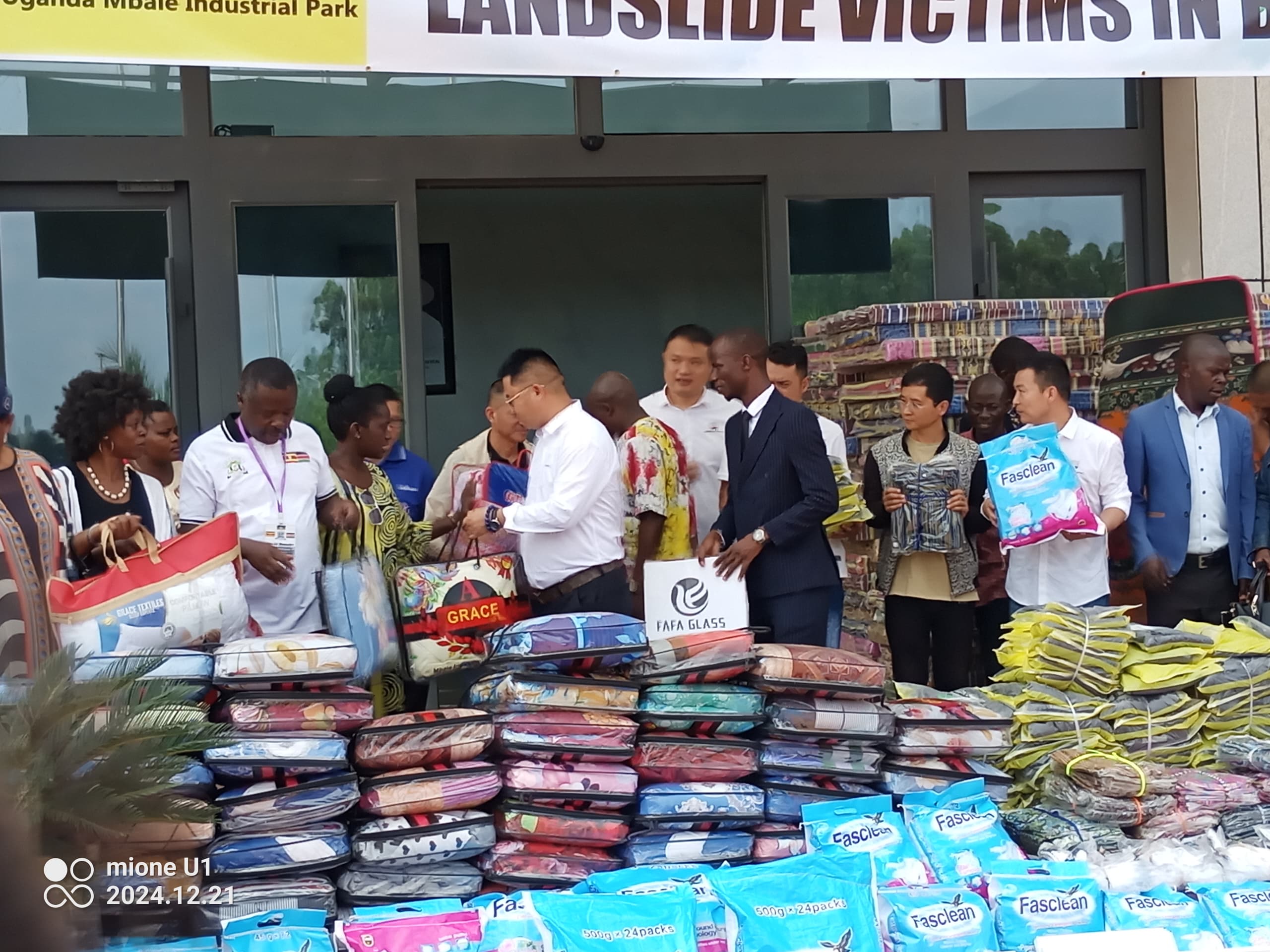 Tian Tang group donates to Bulambuli landslide victims