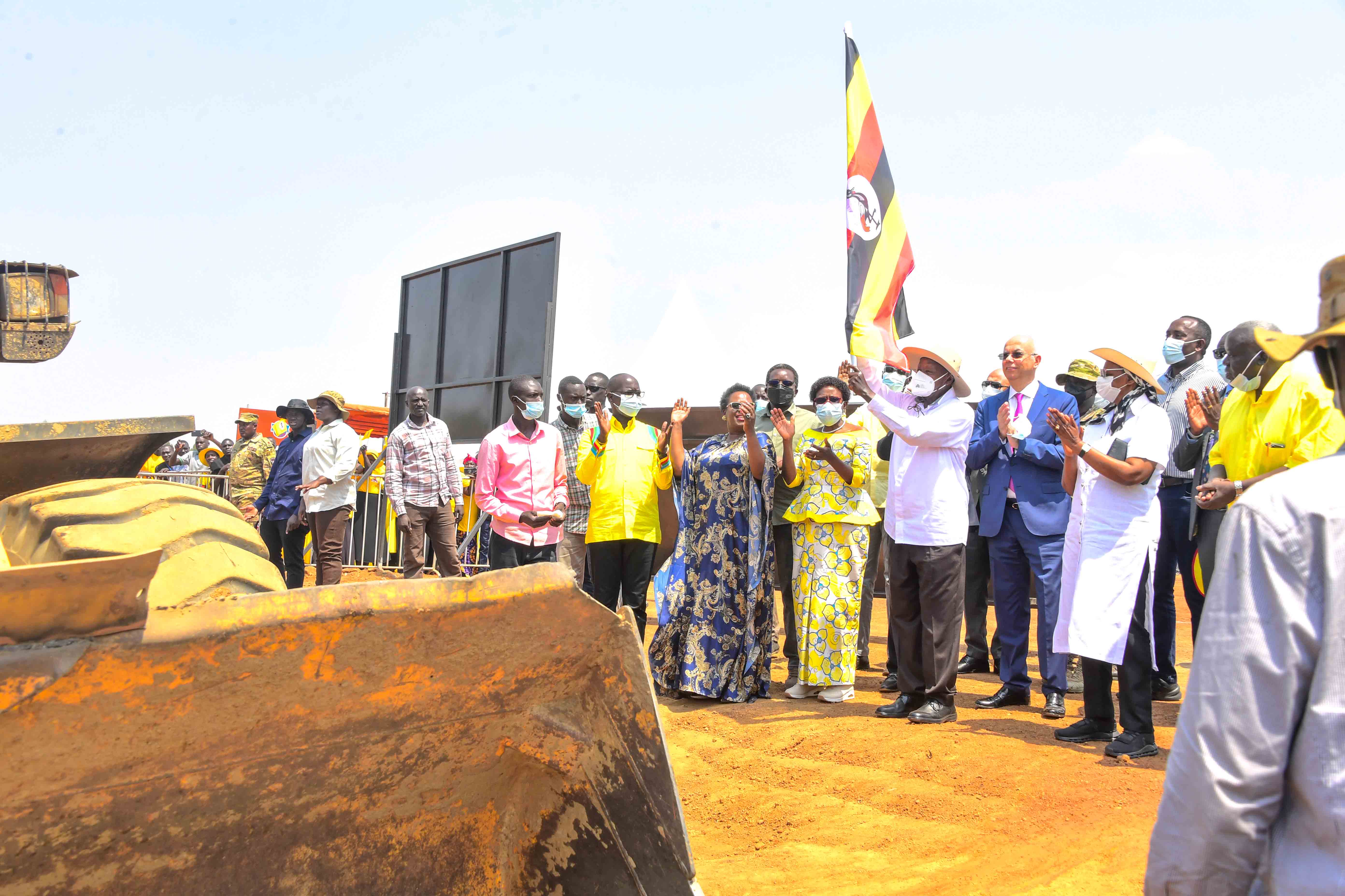 Museveni launches construction of Akii-Bua Stadium in Lira