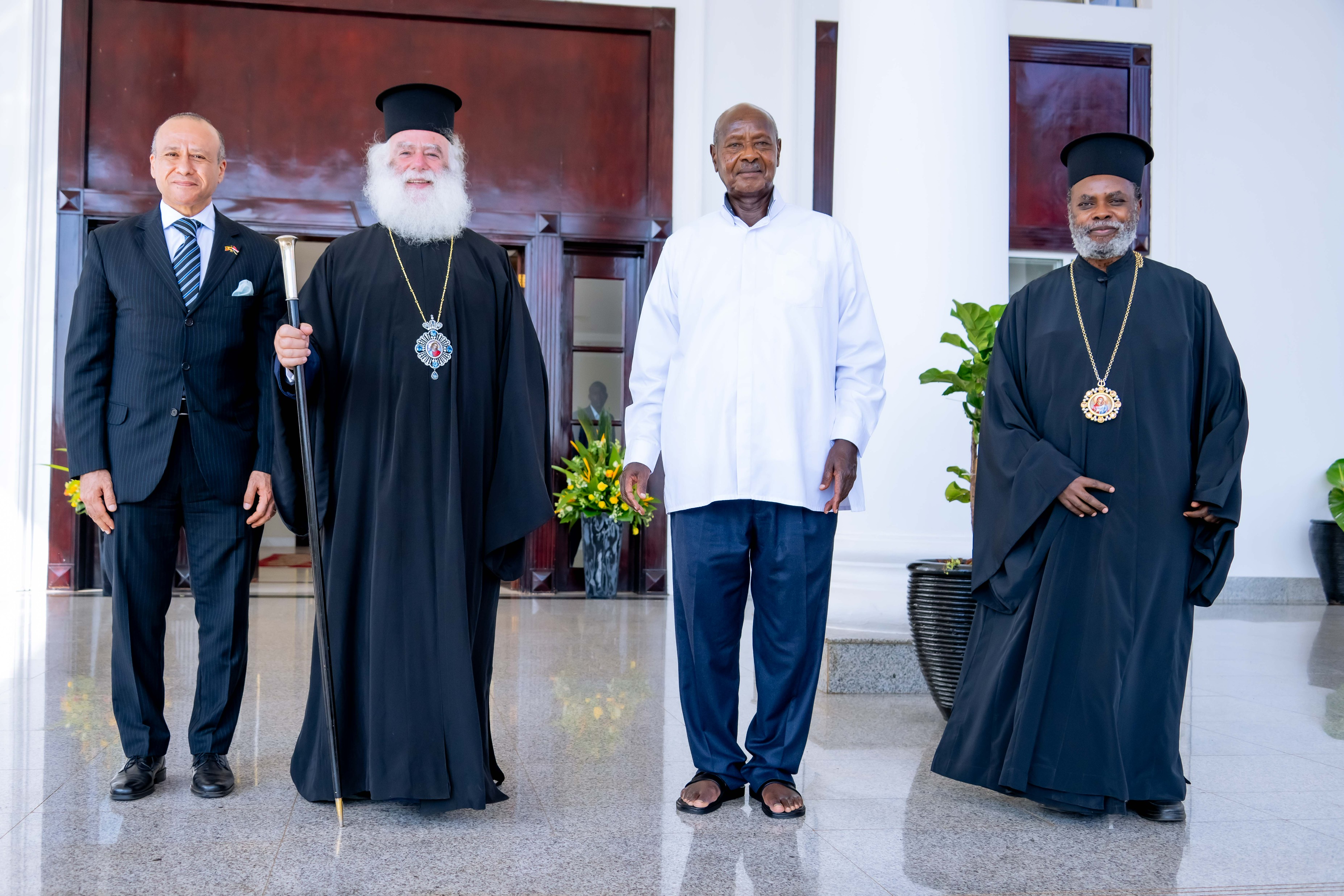Museveni discusses religious harmony, unity with Orthodox Church's Pope ...