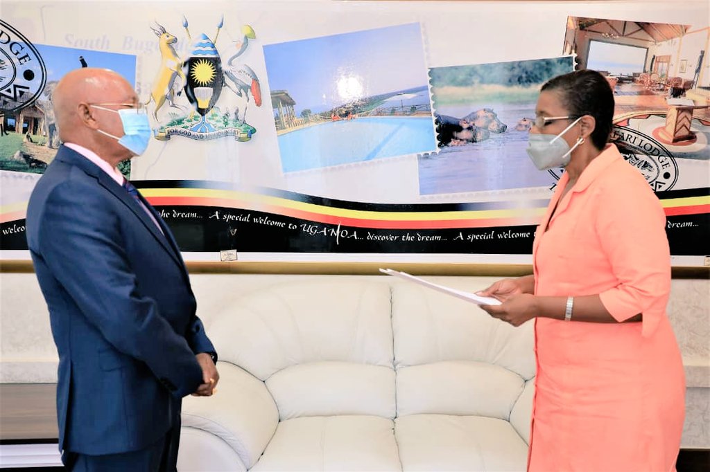 Minister Jeje Odongo receives credentials from four new envoys