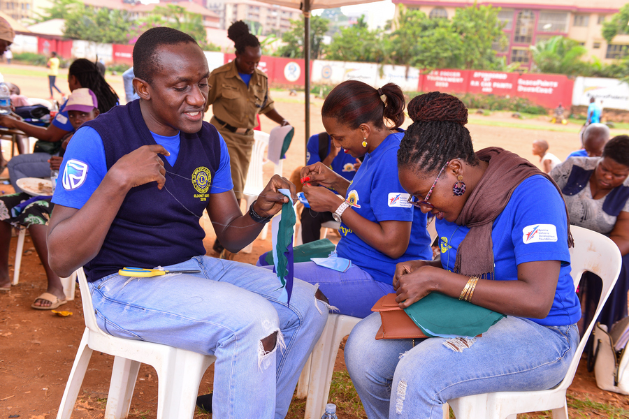 Kampala Lions Club New Century trains adolescent girls in Katanga in ...