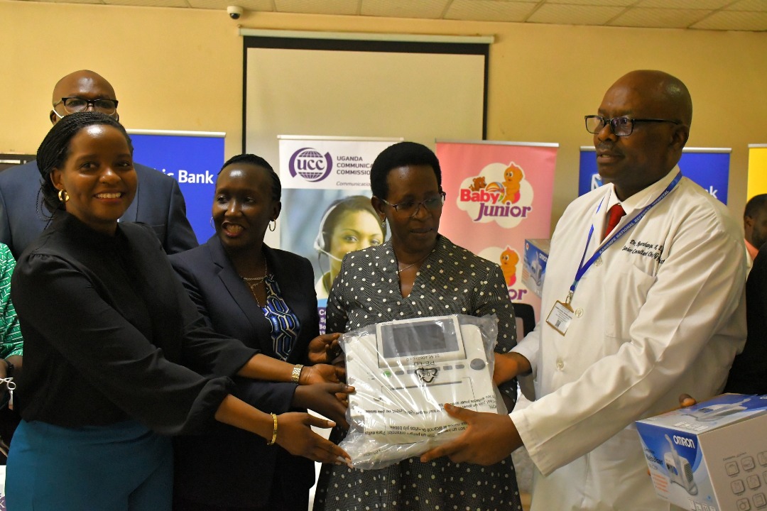 Stanbic, MTN gift workers at Kawempe Hospital ahead of Christmas