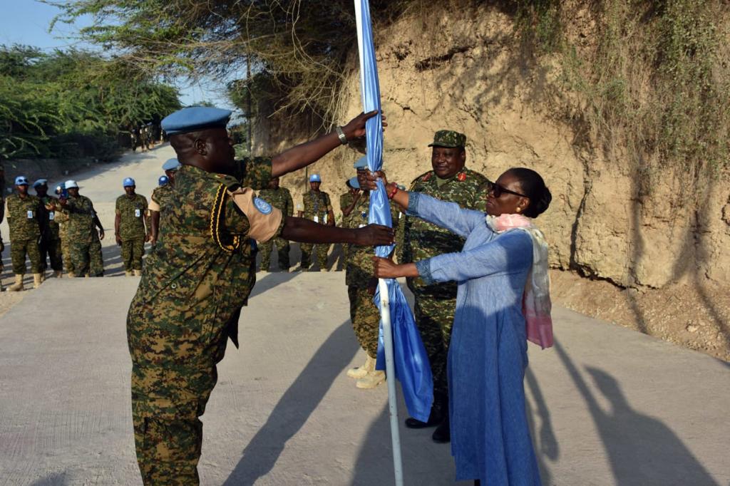 Lt Col Peter Omeja takes over command of U.N guard unit in Somalia