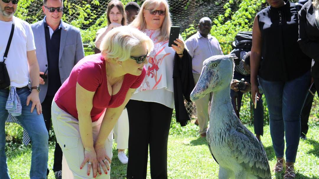 Slovenia speaker visits UWEC, so impressed, to visit again with family