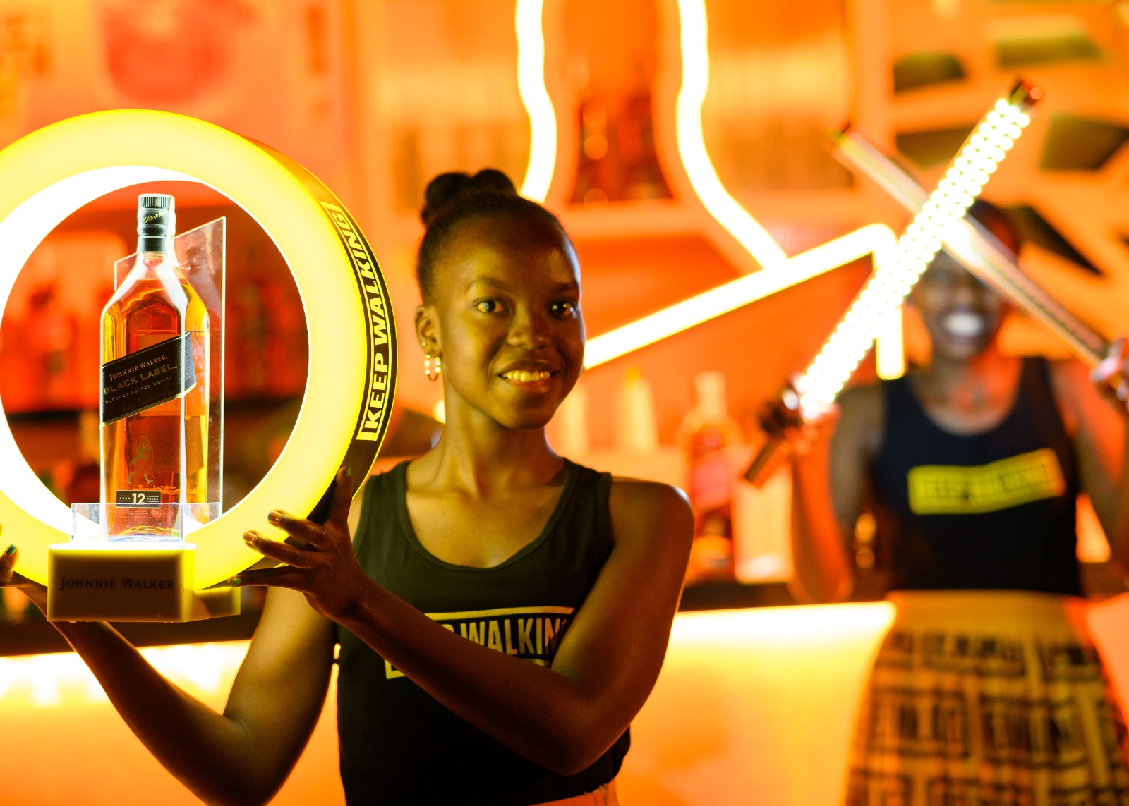 Johnnie Walker bottle turn up experience excites H20 lounge